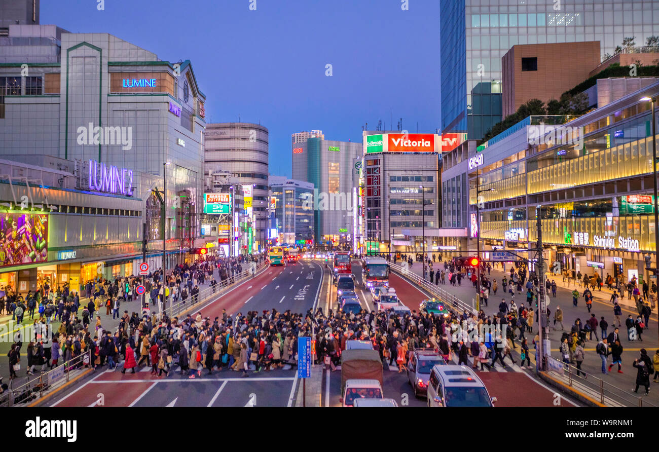 Japan, Tokyo City, Shinjuku ward, Shinjuku Station South Side, 30070002 ...