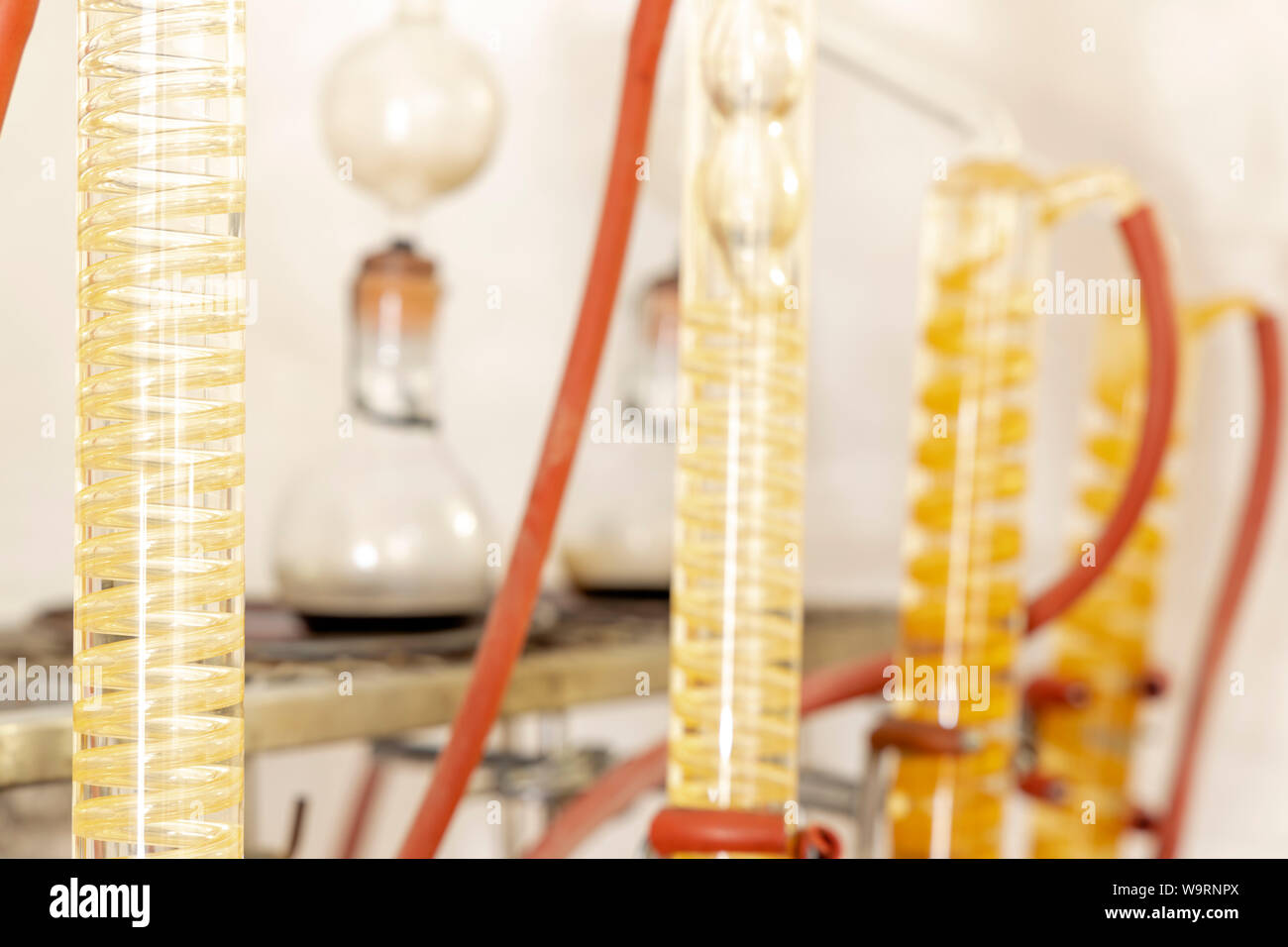 wine's laboratory with traditional and modern apparatus Stock Photo - Alamy