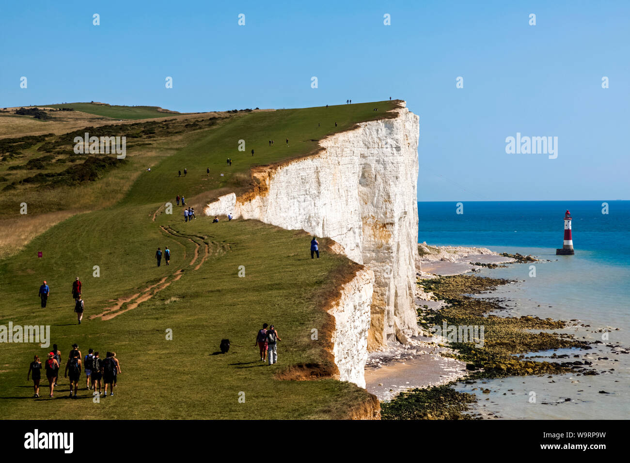 England, East Sussex, Eastbourne, South Downs National Park, The Seven ...