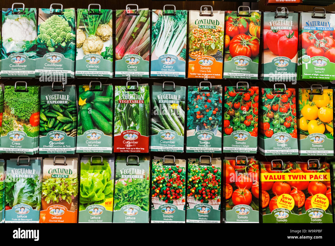 Vegetable seed packets hi-res stock photography and images - Alamy