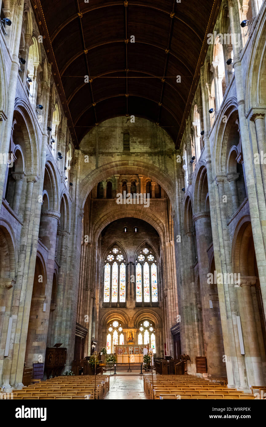 England, Hampshire, Romsey, Romsey Abbey, Interior View, 30064328 ...