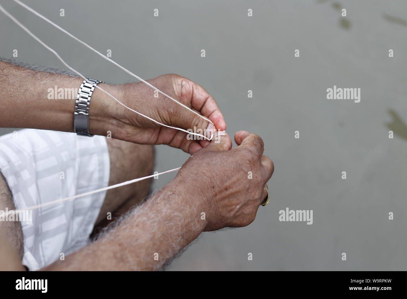 Sacred thread ceremony hinduism hi-res stock photography and images - Alamy