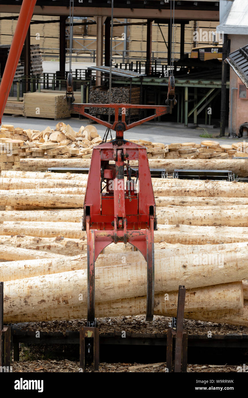 woodworking industry in Alps, Italy Stock Photo - Alamy