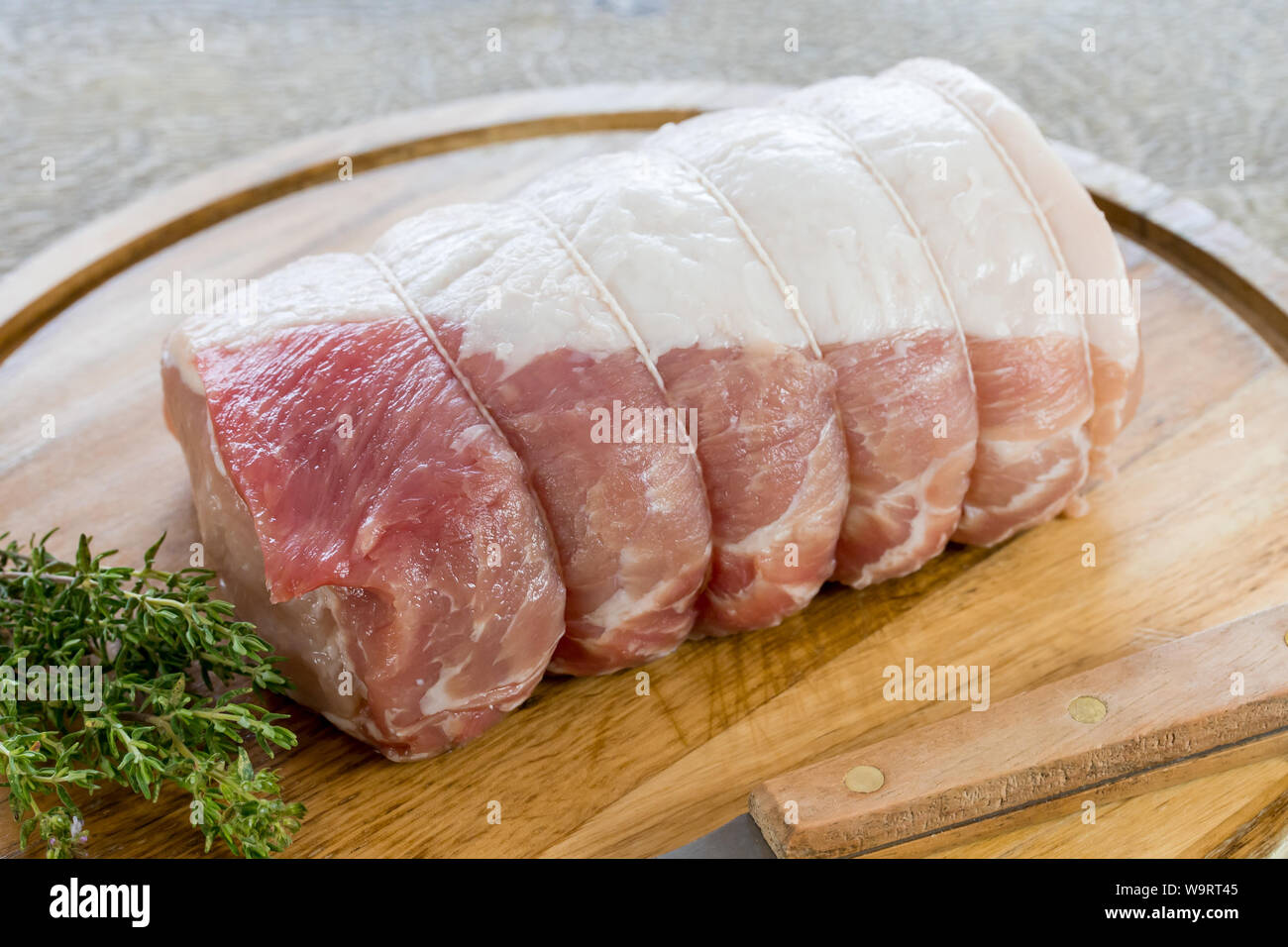 roast raw pork Stock Photo - Alamy