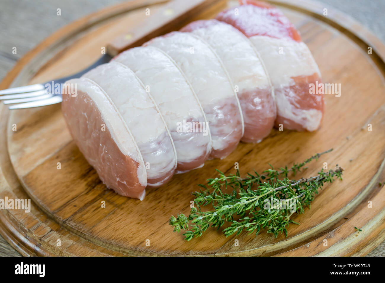 roast raw pork Stock Photo - Alamy