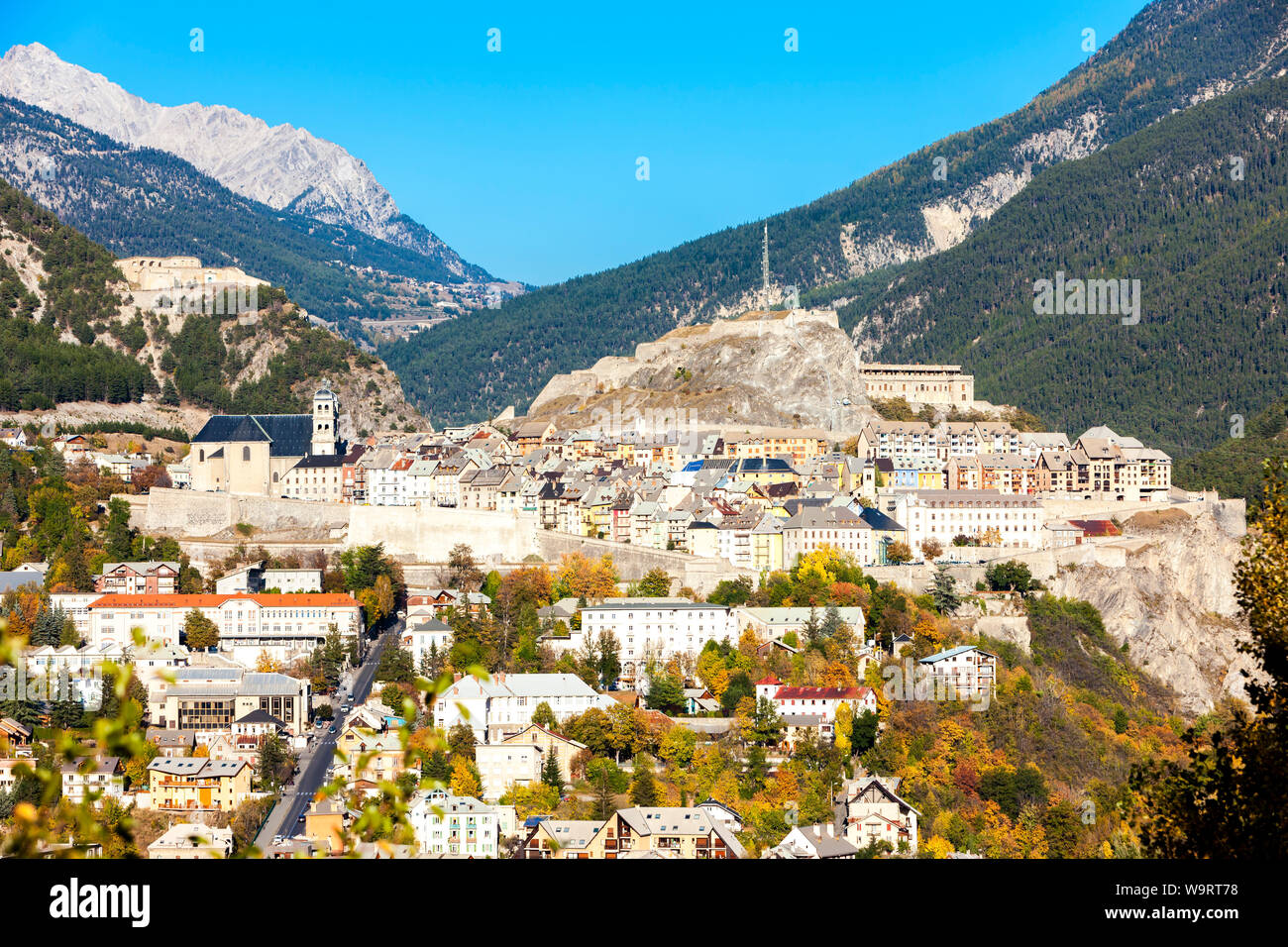 old fortification town Briancon in France Stock Photo - Alamy