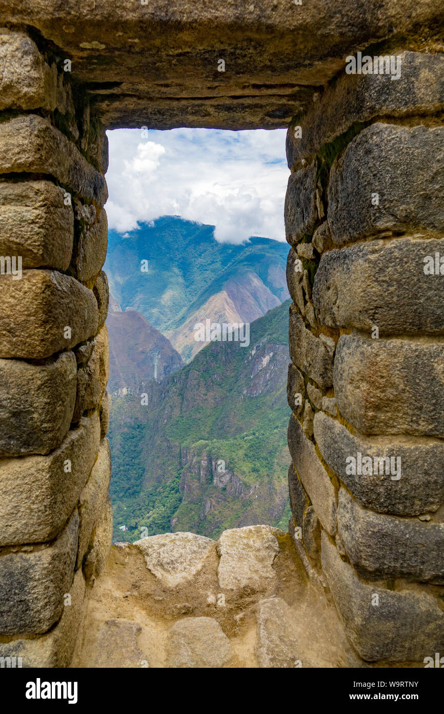 Inca Archeology Stone Window High Resolution Stock Photography and ...