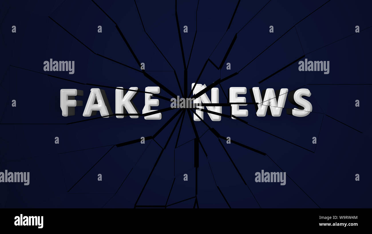 fake news animated script that breaks, animation Stock Photo - Alamy