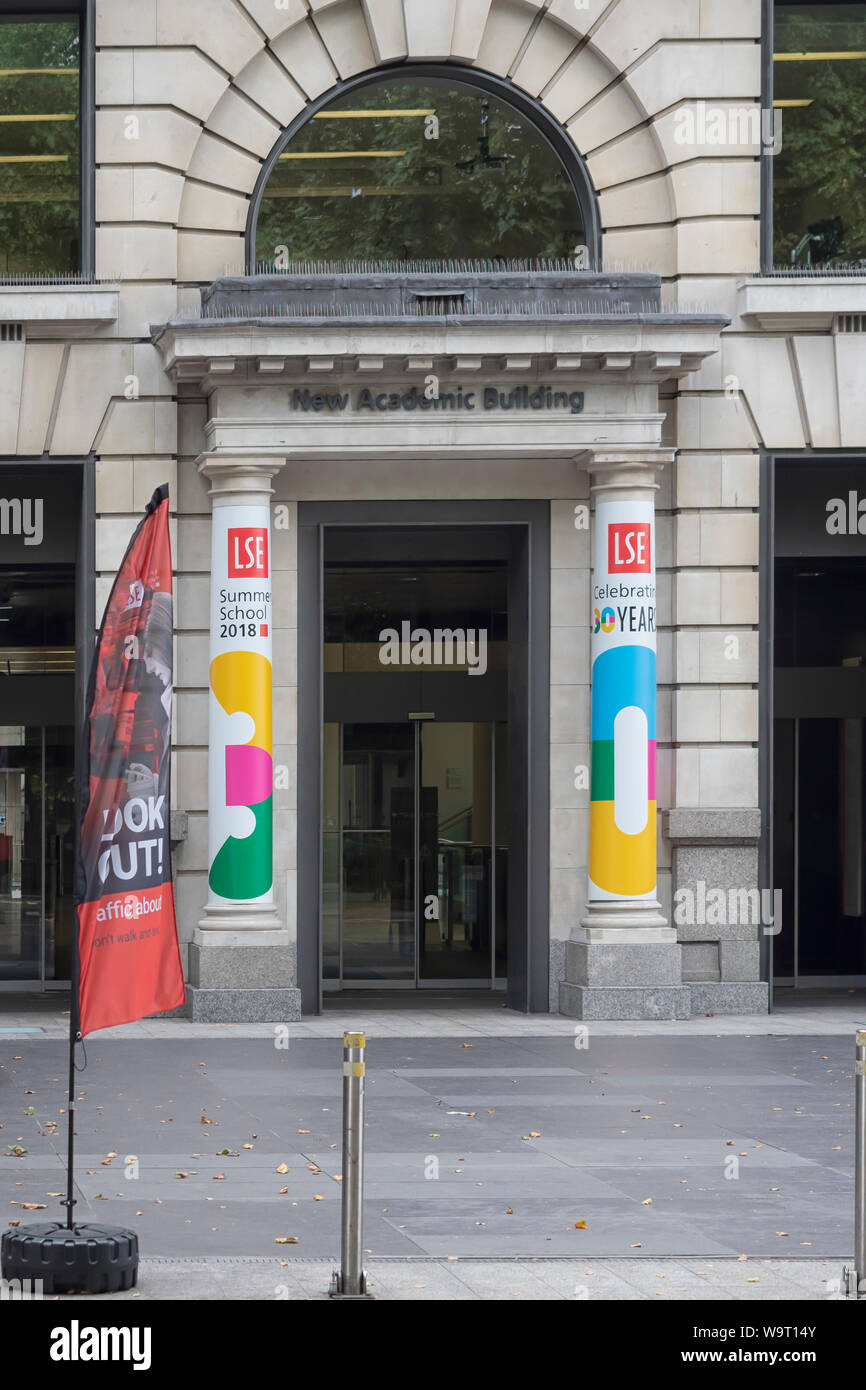 LONDON, UK - JULY 26, 2018: London School of Economics (LSE) - The New ...
