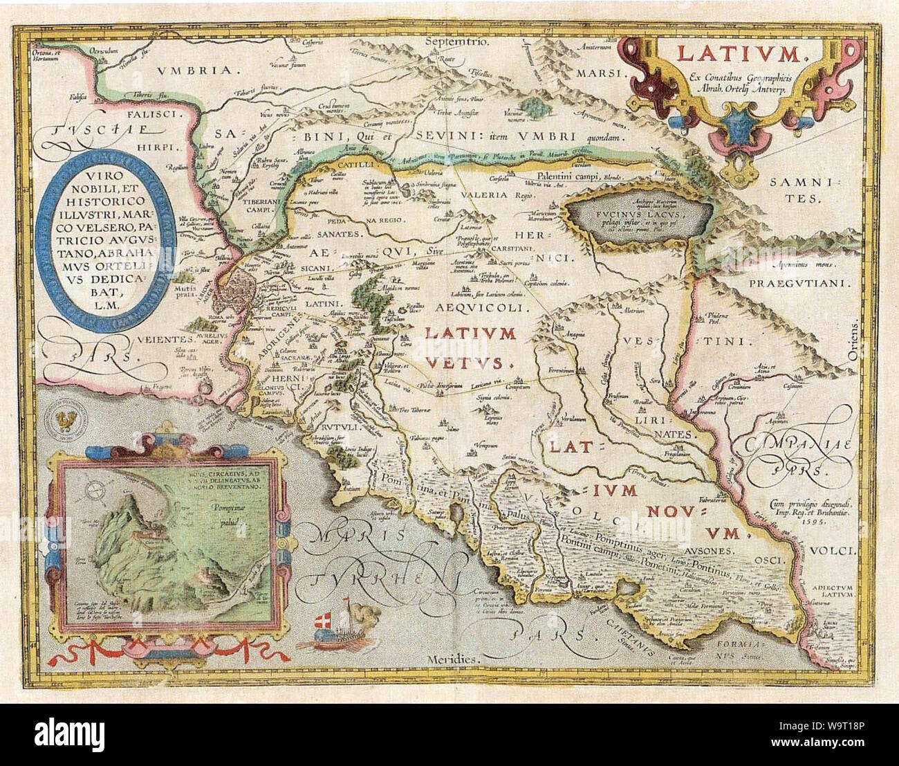 Vintage Abraham Ortelius Map High Resolution Stock Photography and ...