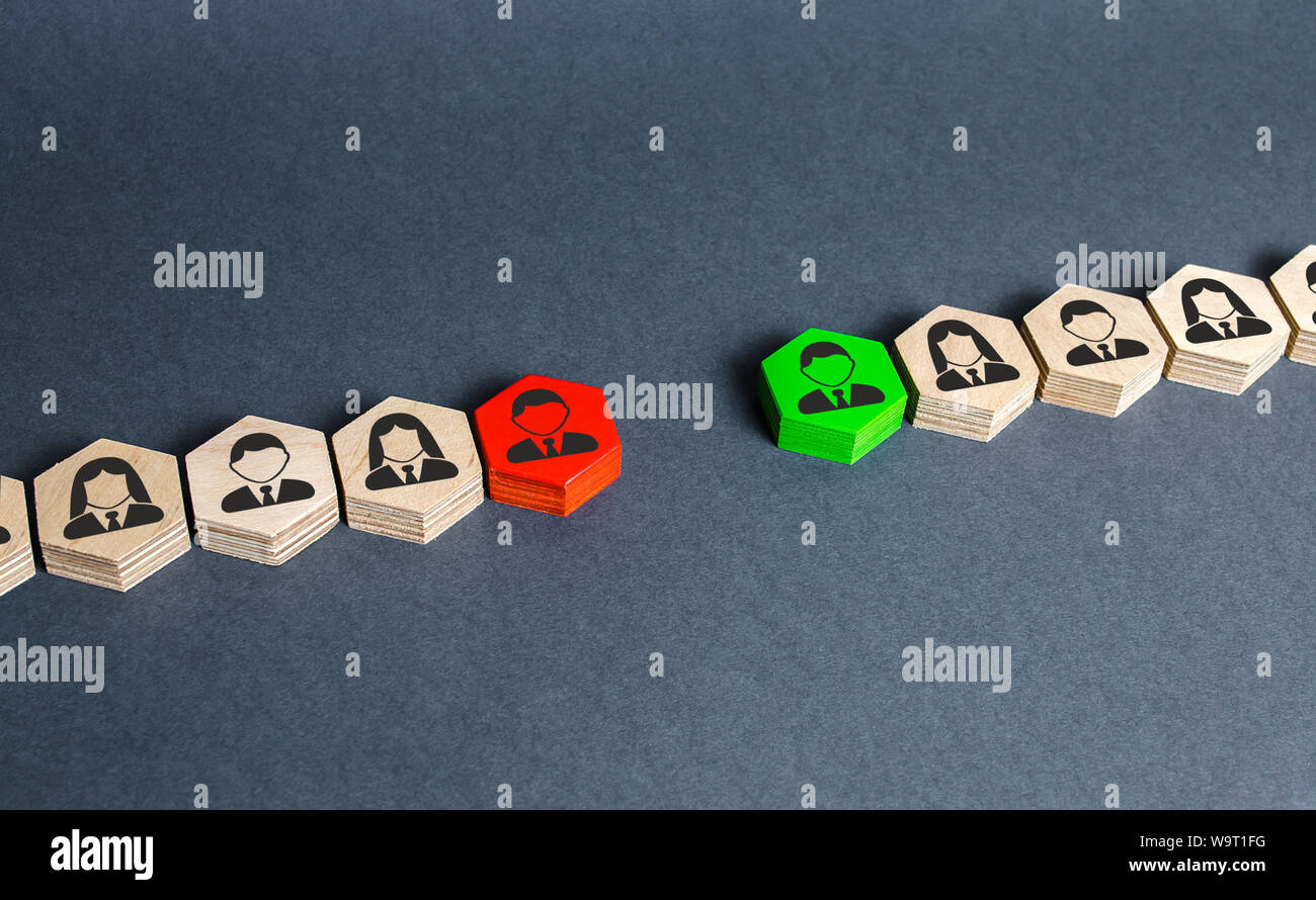 Two teams rivals. Competition and rivalry between leaders and their ...