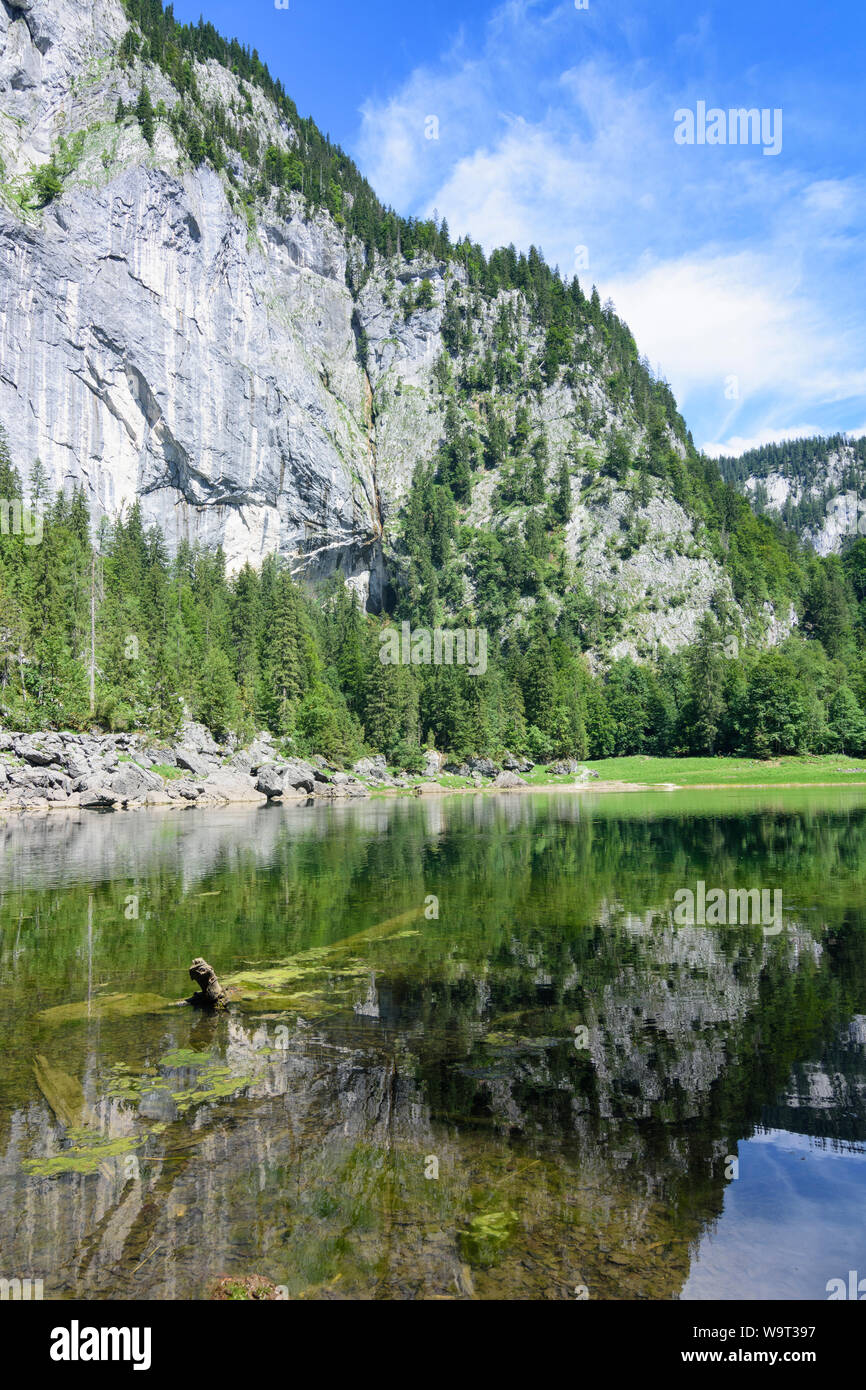 Grundlsee: lake Kammersee, source of river Traun in Ausseerland ...