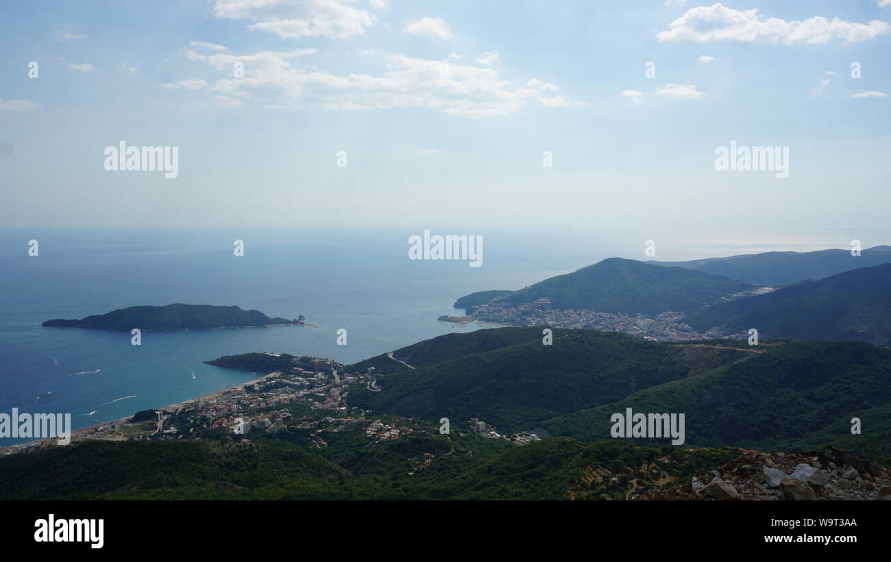 View of Montenegro from above Stock Photo - Alamy