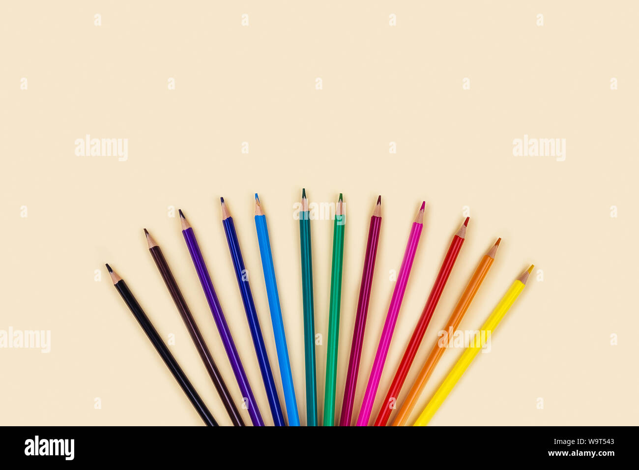 Creative template colored pencil hi-res stock photography and images ...