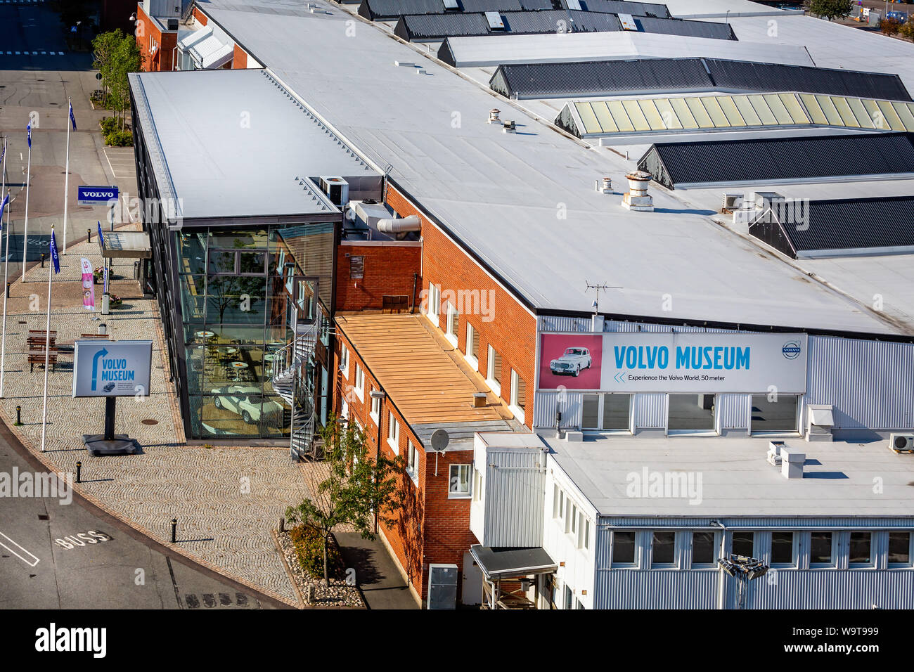 The Volvo Museum and entrance in Gothenburg, Sweden on 26 July 2019 ...