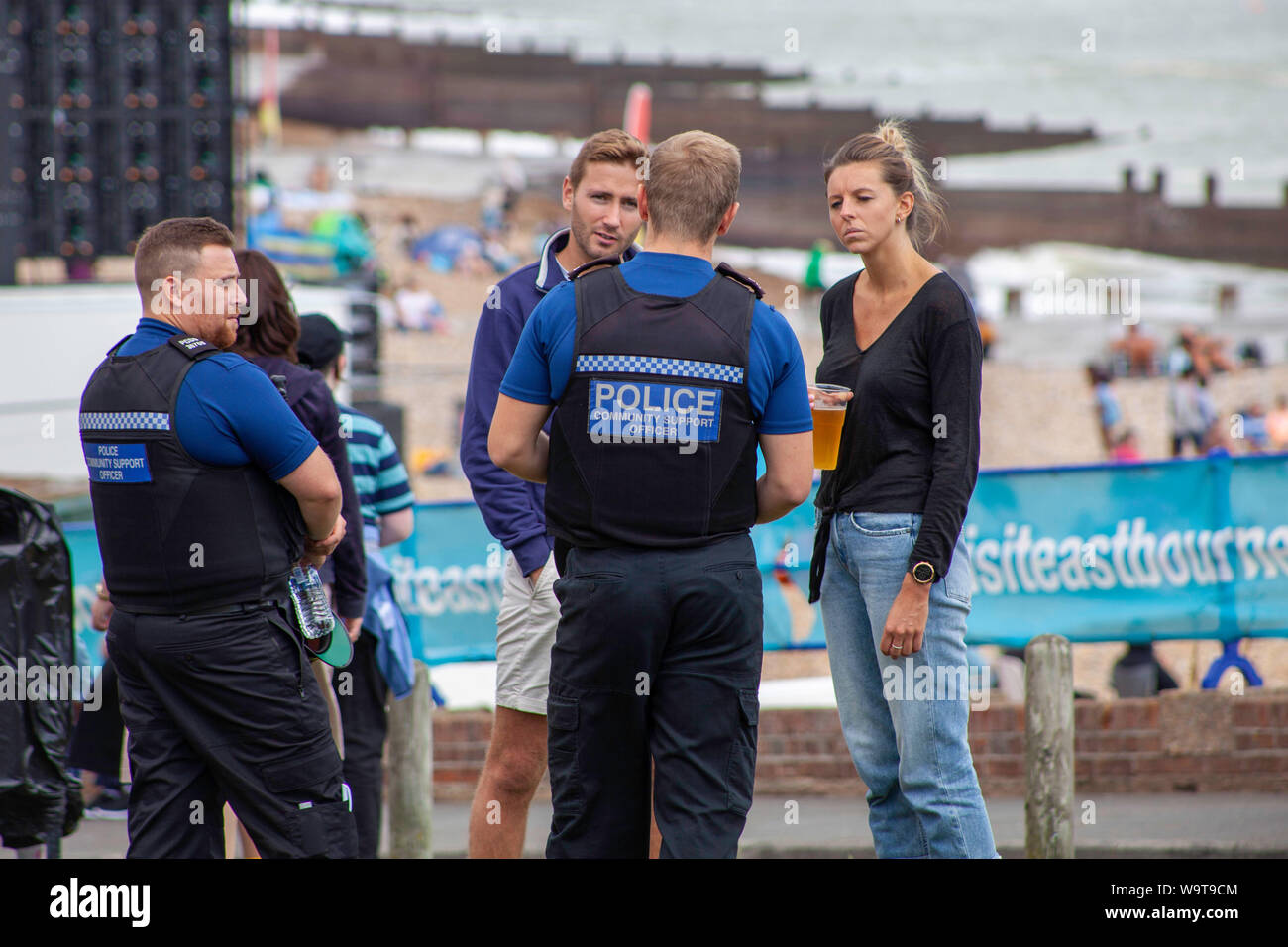 Police community support officer chats hi-res stock photography and ...