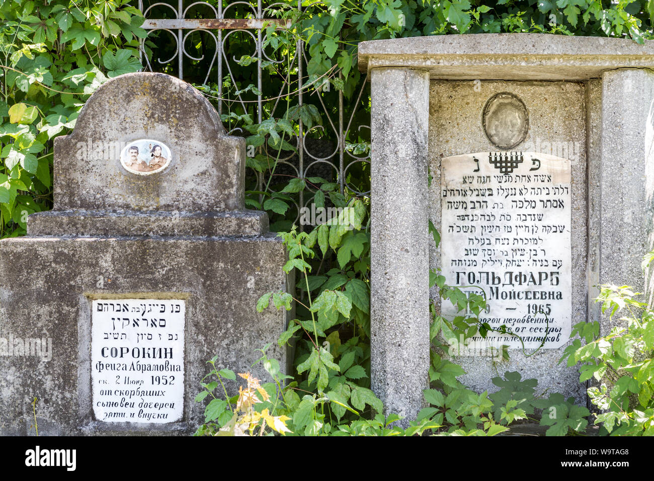 Jewish Cemetery, Chisinau, Moldova Stock Photo - Alamy