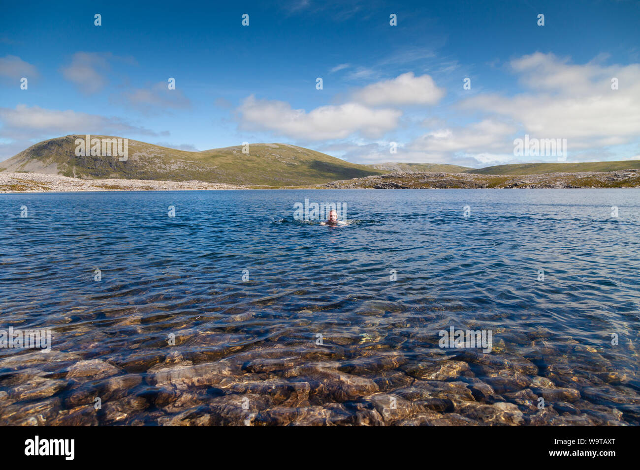 Wild swimming loch hi-res stock photography and images - Alamy