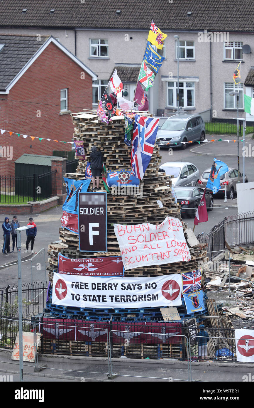 EXPLETIVE ON BANNERS PIXELATED BY PA PICTURE DESK Banners are attached ...