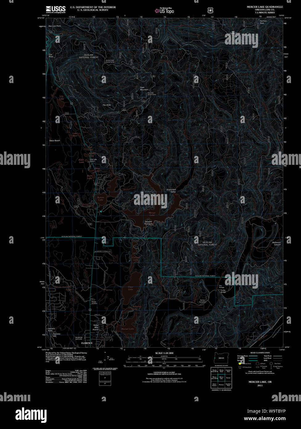 Map of mercer hi-res stock photography and images - Alamy