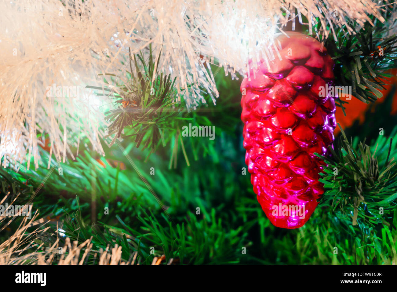 Mysterious Christmas background with vintage Christmas decoration on an ... Mysterious Christmas background with vintage Christmas decoration on an ...