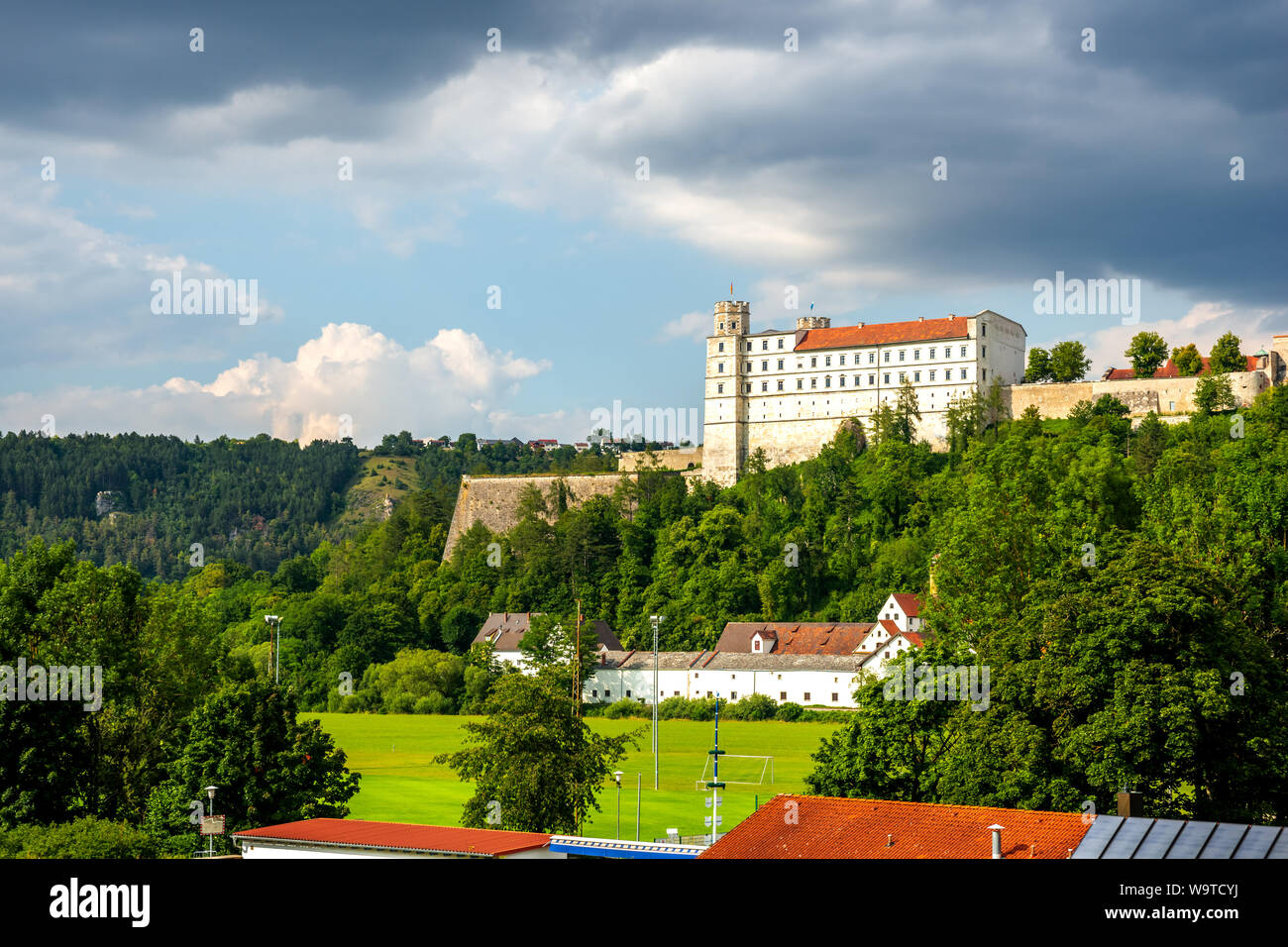 Willibaldsburg castle eichstaett bavaria germany hi-res stock ...