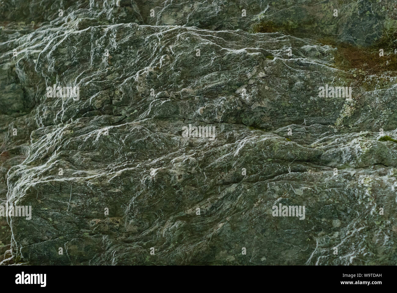 background, texture - bizarrely wrinkled surface of natural old rock ...