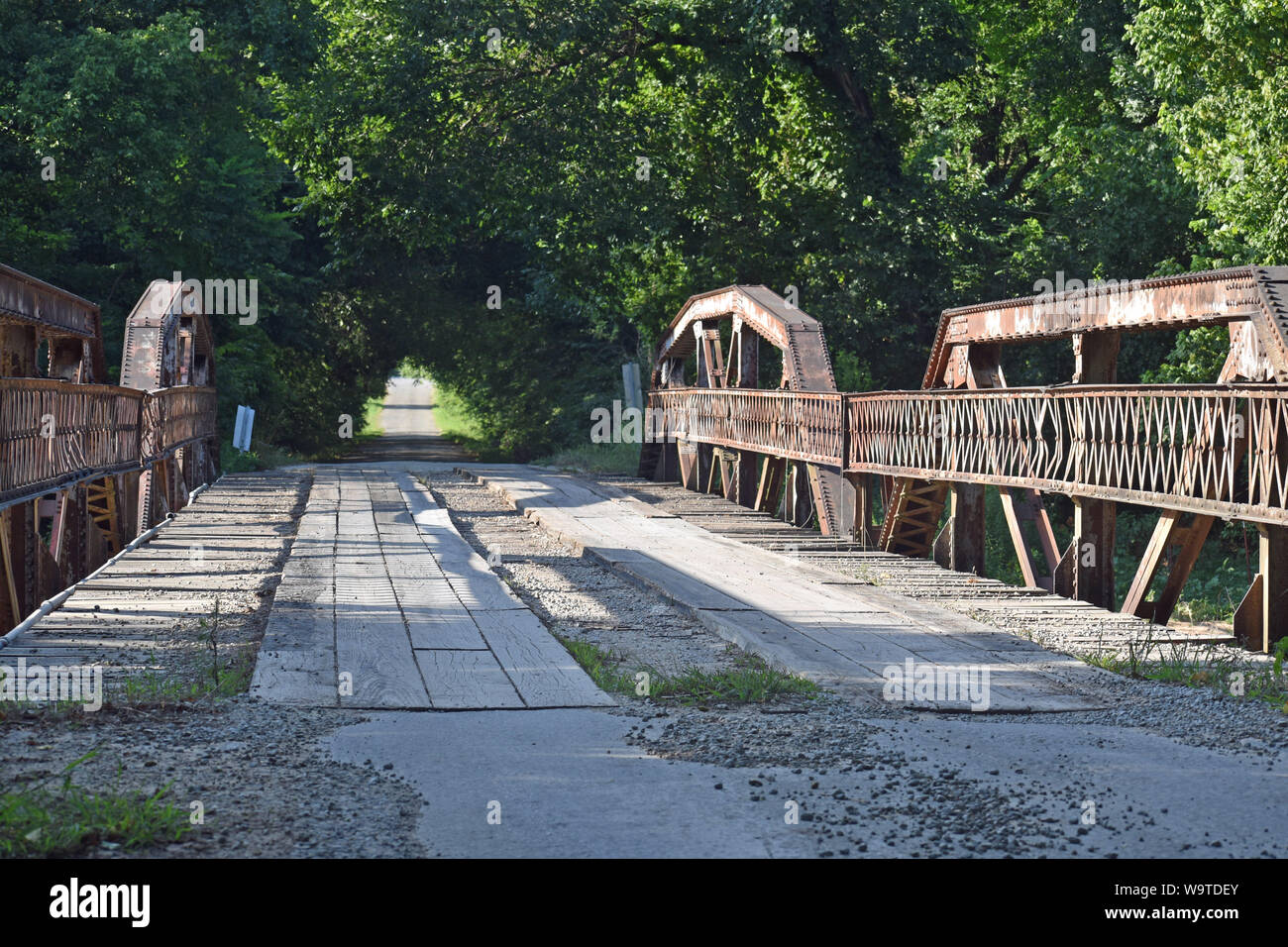 Old Steel Car Bridge Stock Photo - Alamy