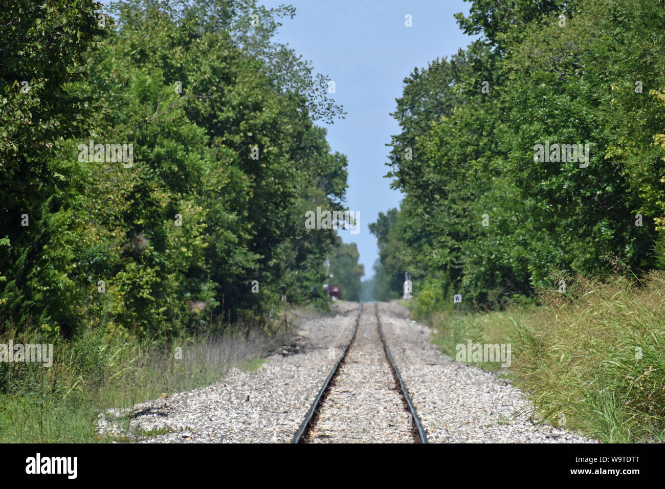 Railroad Tracks in the Country Stock Photo - Alamy