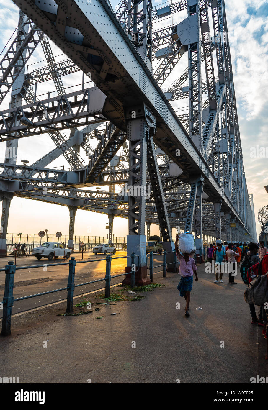 Kolkata, West Bengal/ India - August 11,2019. Pedestrians walking and ...