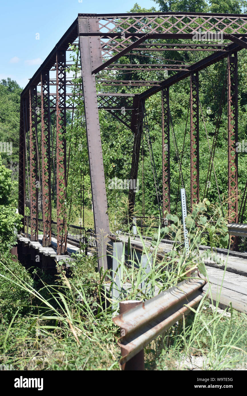 Old Steel Car Bridge Stock Photo - Alamy