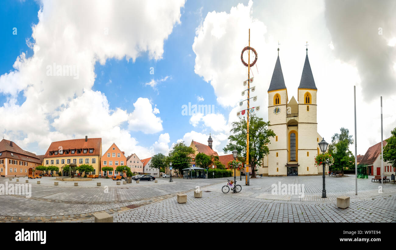Church of Herrieden, Bavaria, Germany Stock Photo - Alamy