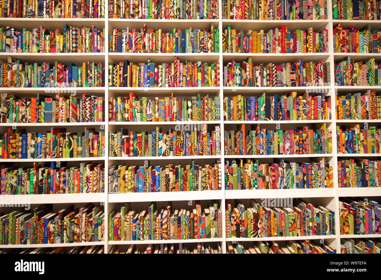 Book shelf display at Tate modern museum London UK Stock Photo - Alamy