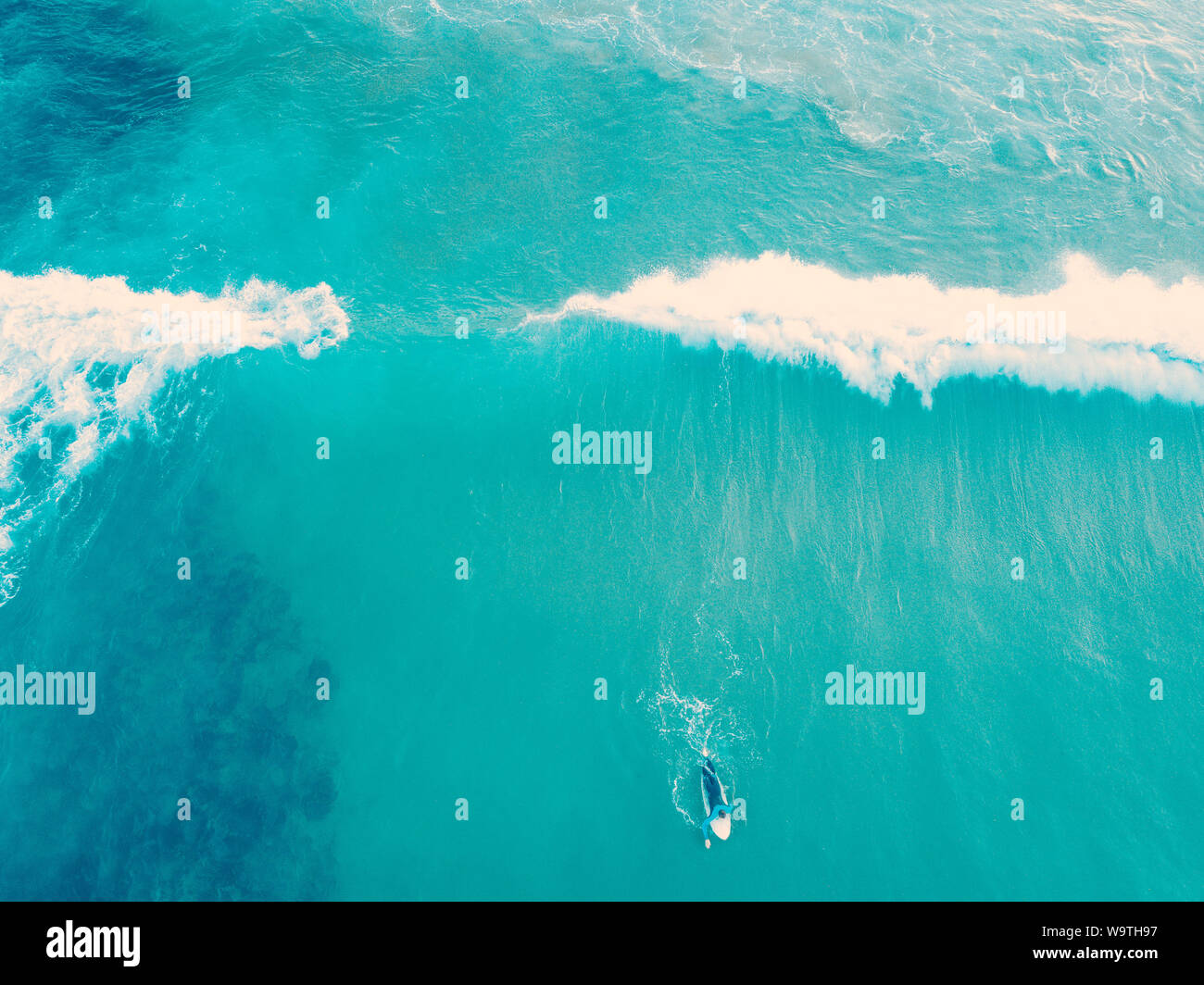 Aerial surfer wave front hi-res stock photography and images - Alamy