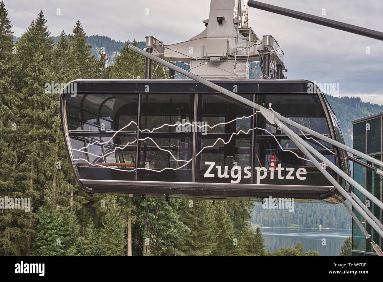 Alpspitzbahn cableway hi-res stock photography and images - Alamy