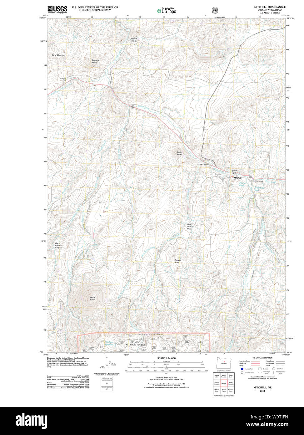 Map of mitchell hi-res stock photography and images - Alamy