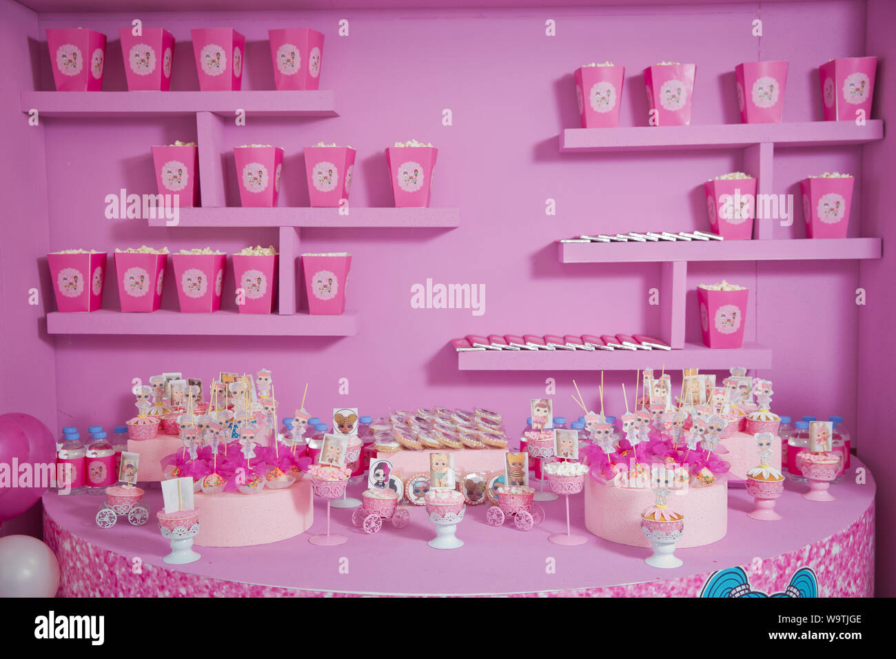 Baku, Azerbaijan - 07.31.2018: Chocolate lol . Decorated lol table for ...