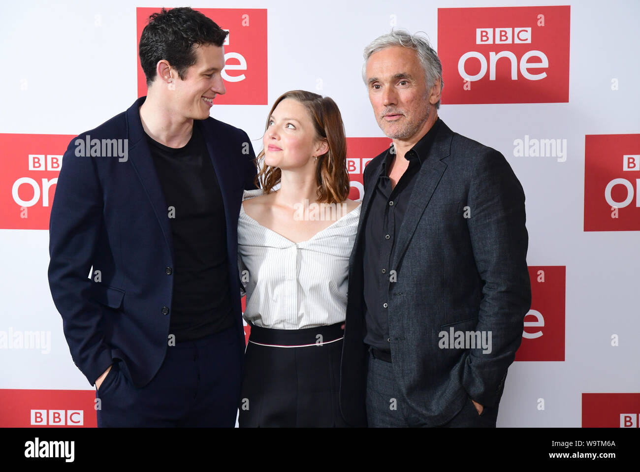 Callum Turner, Holliday Grainger and Ben Miles attending a photocall ...