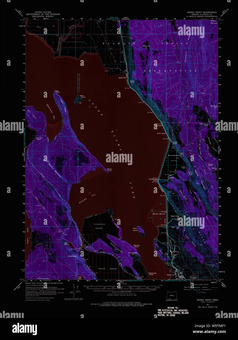 Modoc map hi-res stock photography and images - Alamy