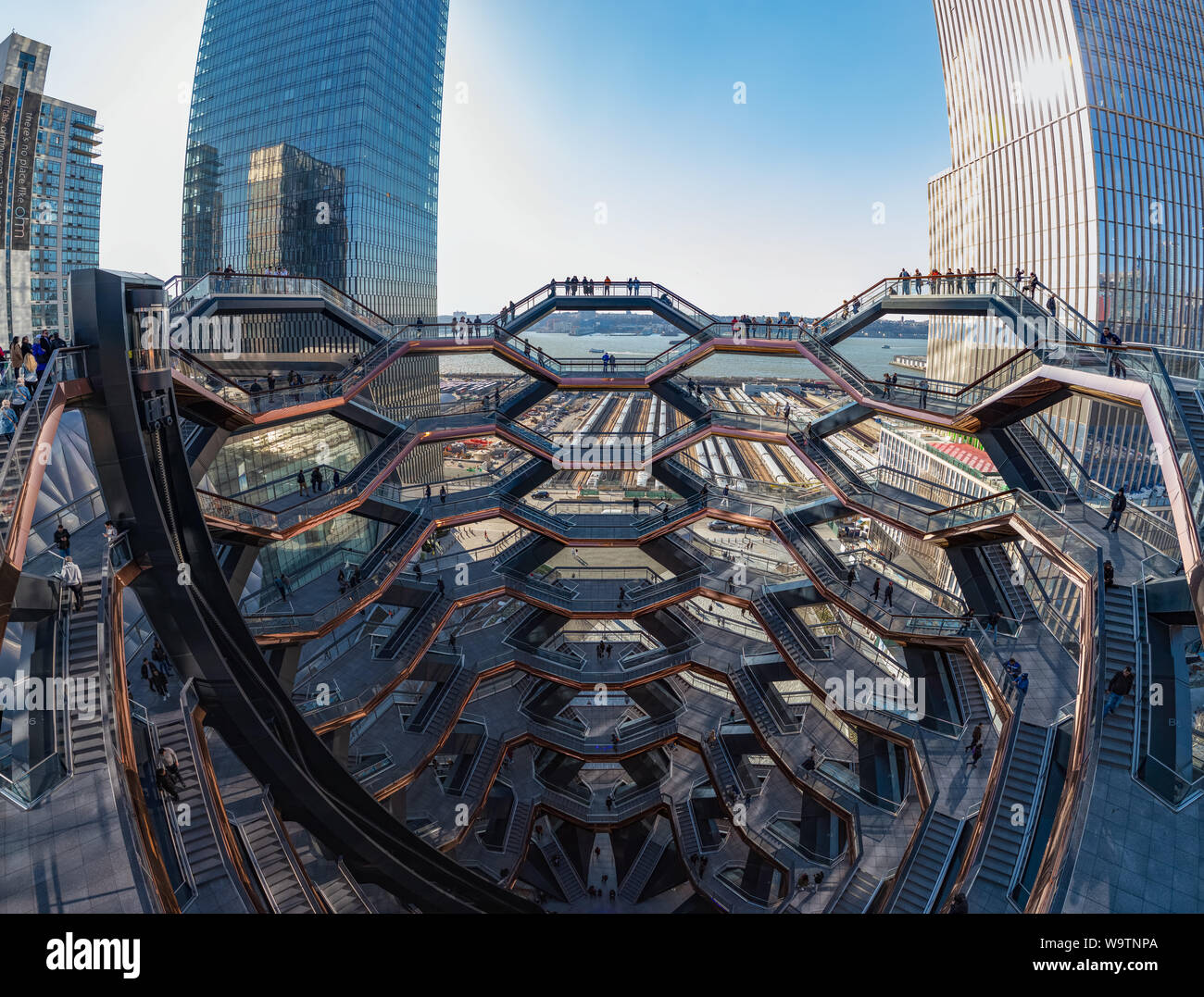 A panorama picture of the Vessel as seen from the upper levels Stock ...