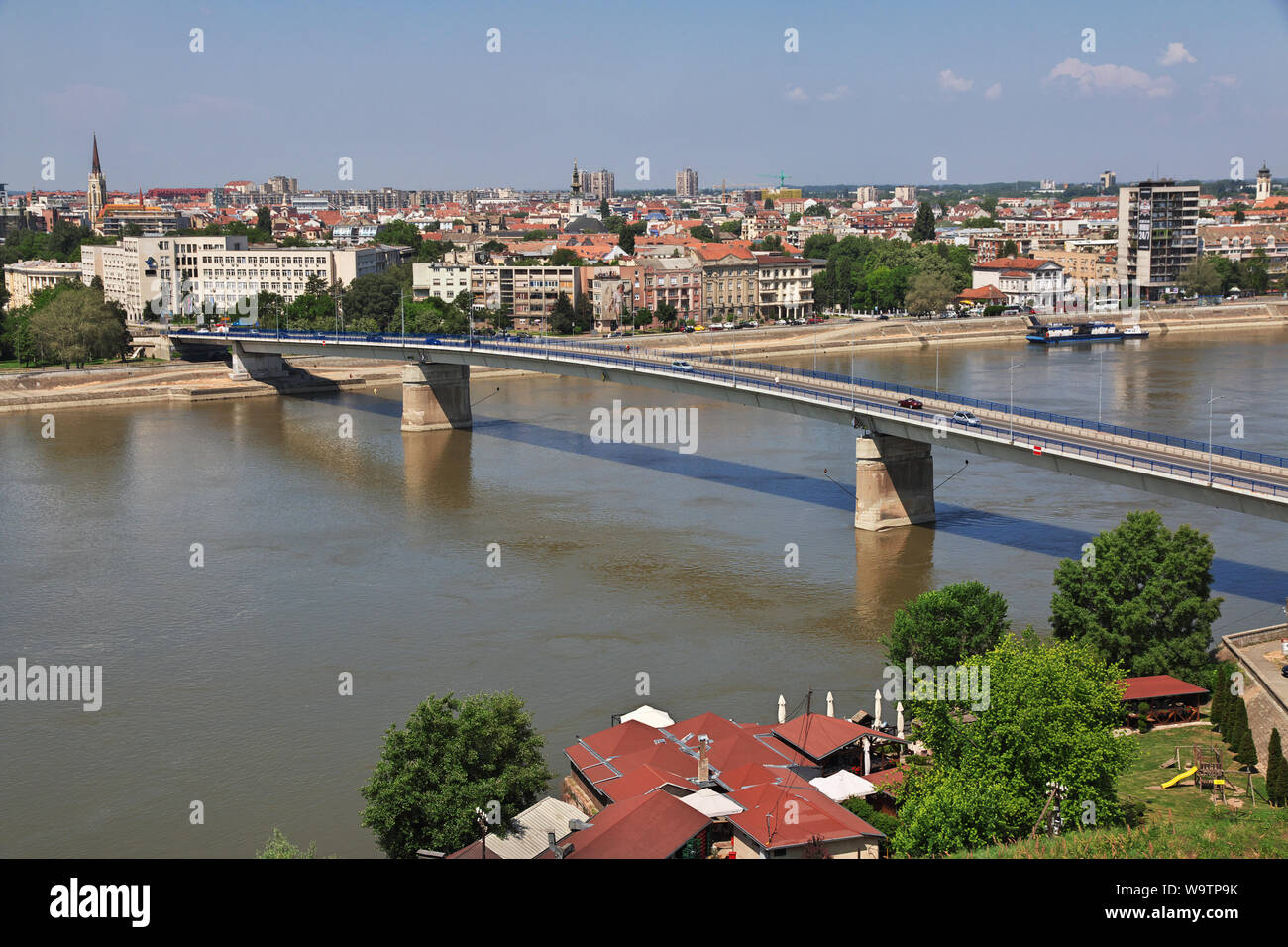 Danube river in Novi sad city, Serbia Stock Photo - Alamy