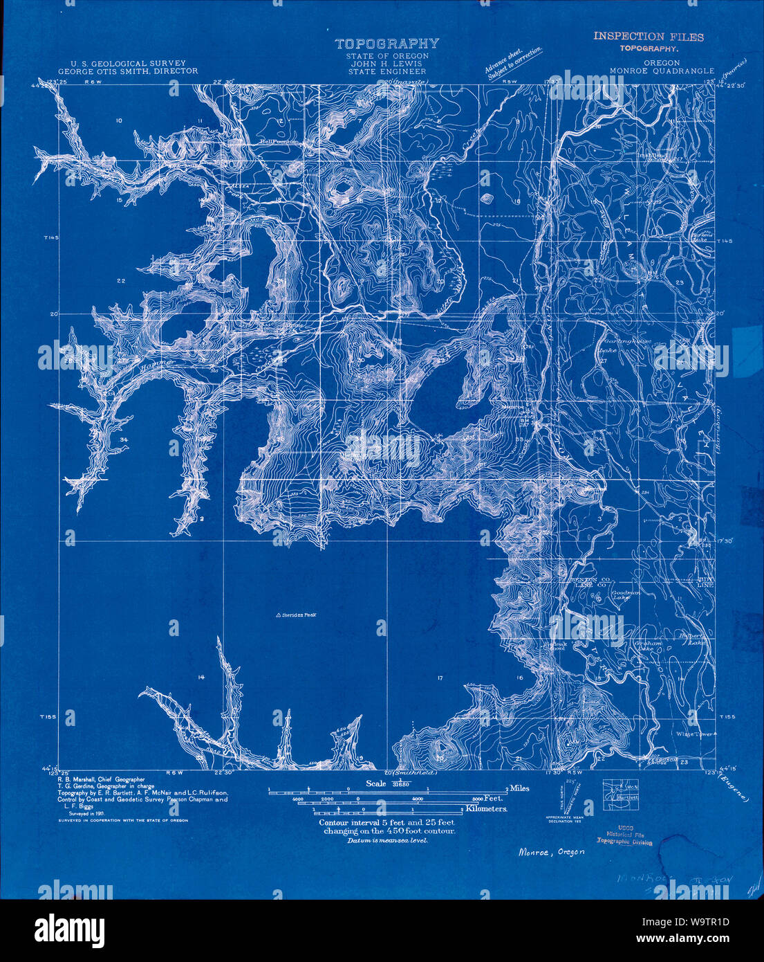 Map of monroe oregon hi-res stock photography and images - Alamy