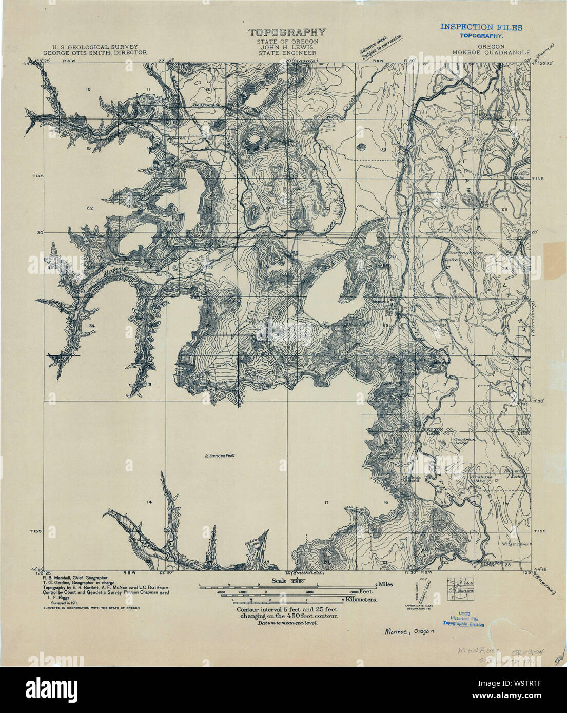 Monroe oregon map hi-res stock photography and images - Alamy