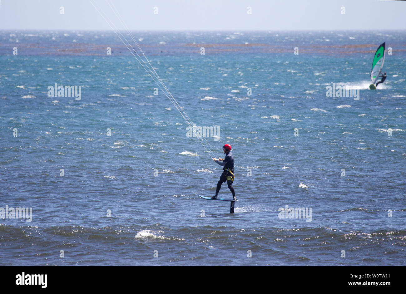 Hydrofoil Kite Surfing Stock Photo - Alamy
