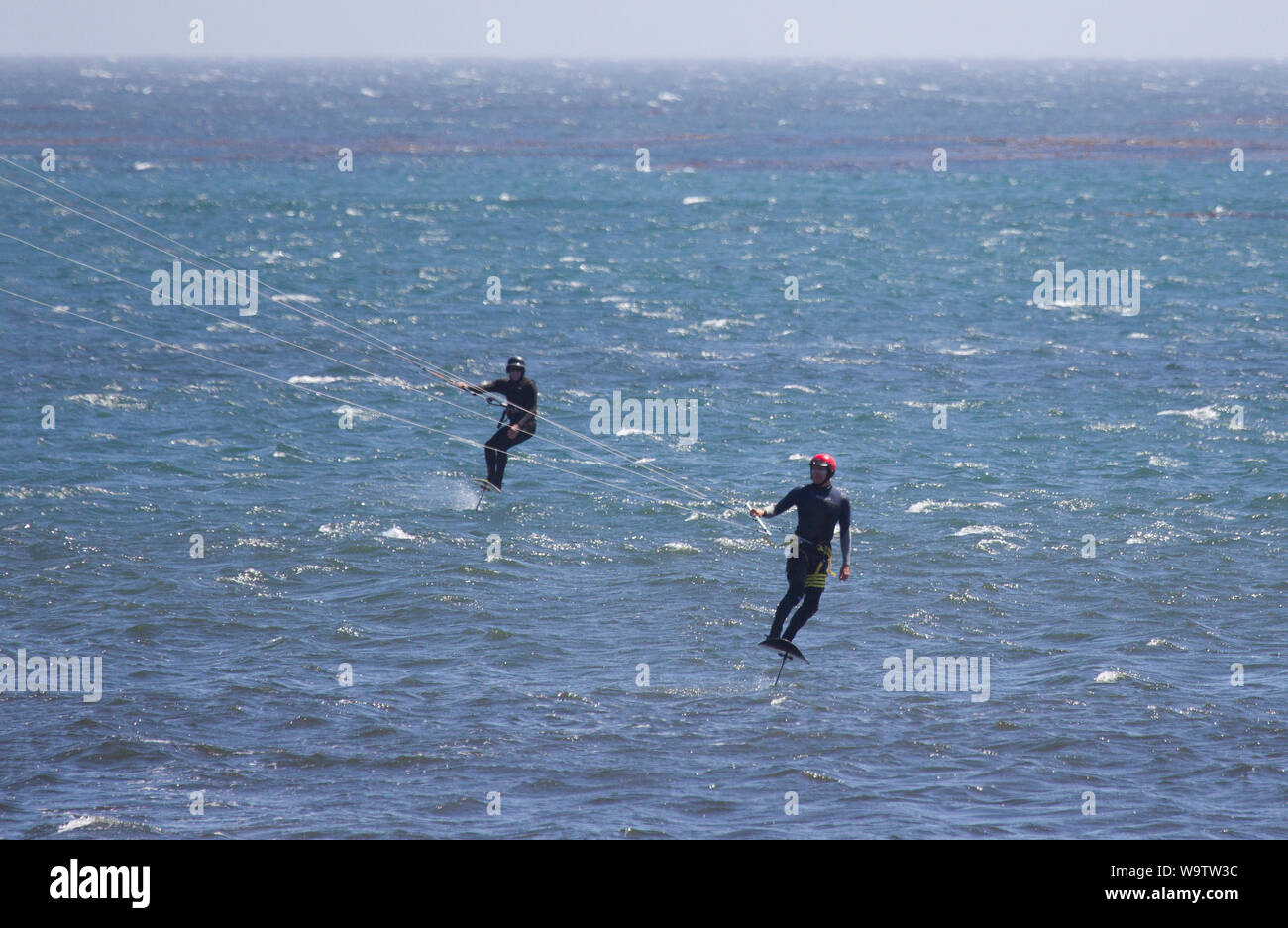 Hydrofoil Kite Surfing Stock Photo - Alamy
