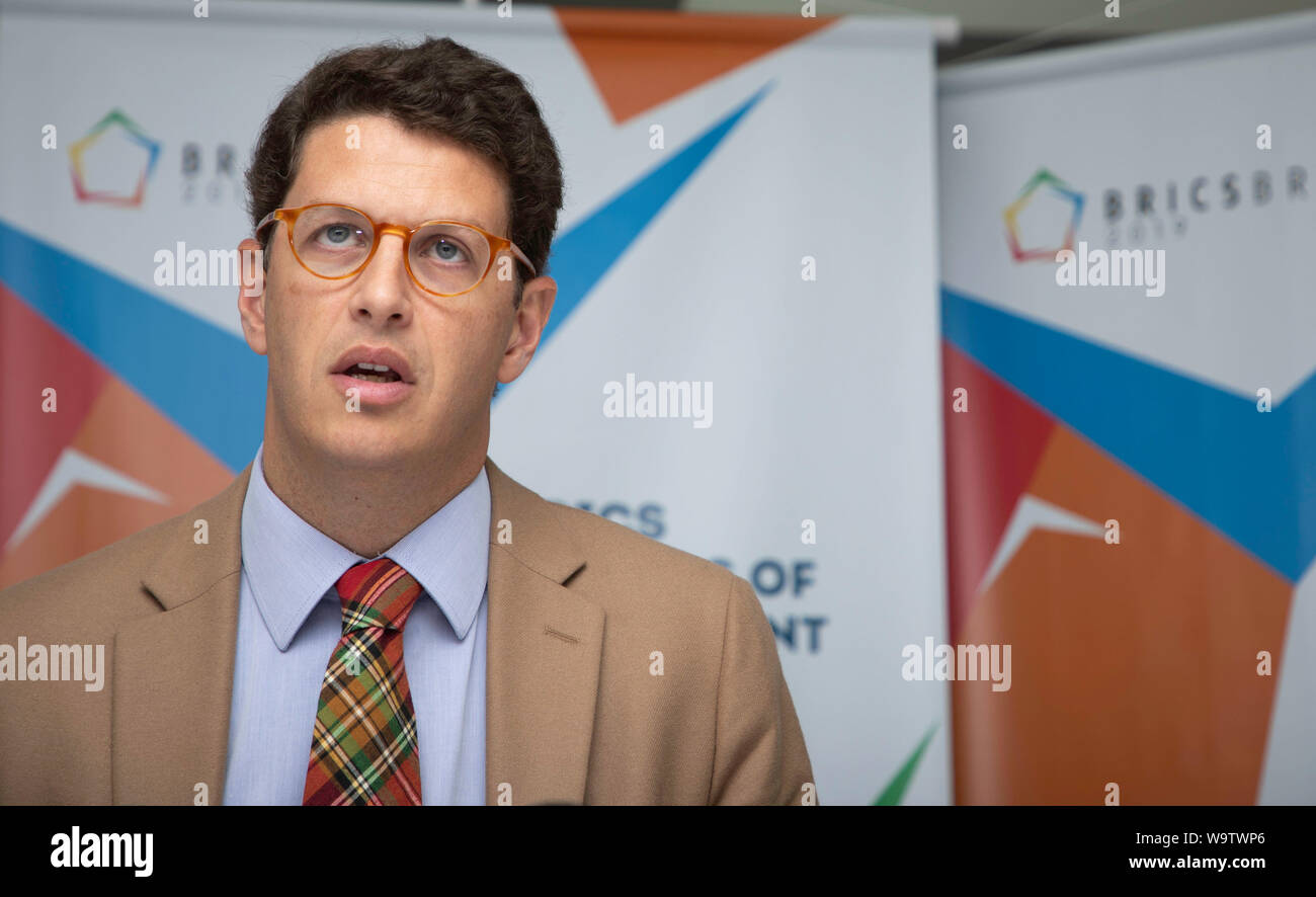 Sao Paulo, Brazil. 15th Aug, 2019. Minister Ricardo Salles spoke to the ...