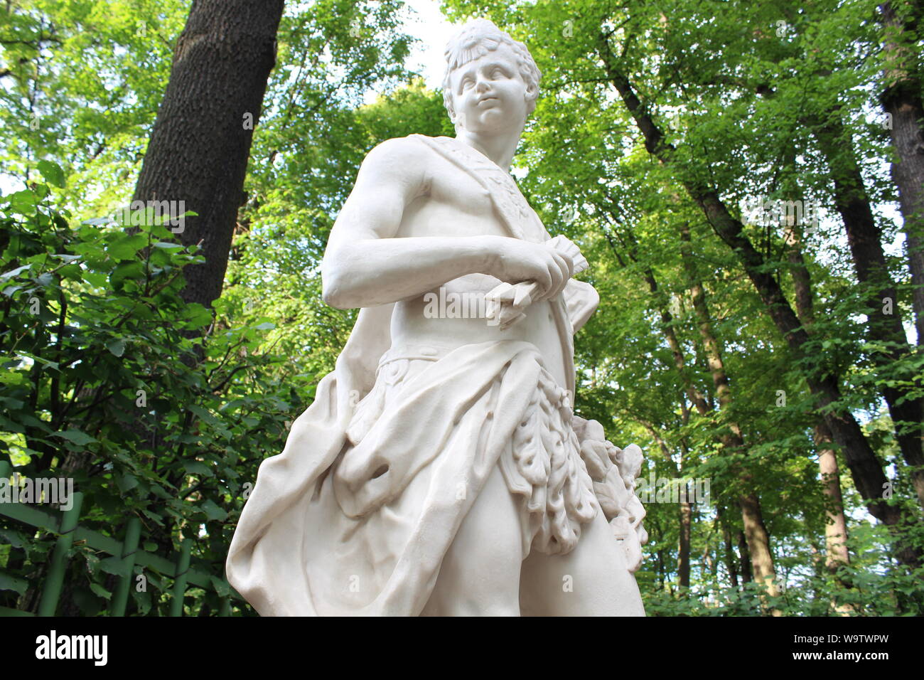 Statues in the summer park in St. Petersburg. Russia Stock Photo - Alamy