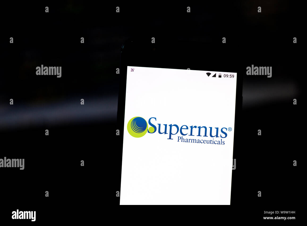 August 12, 2019, Brazil: In this photo illustration the Supernus ...