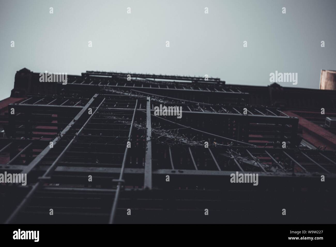 Black fire escape hi-res stock photography and images - Alamy