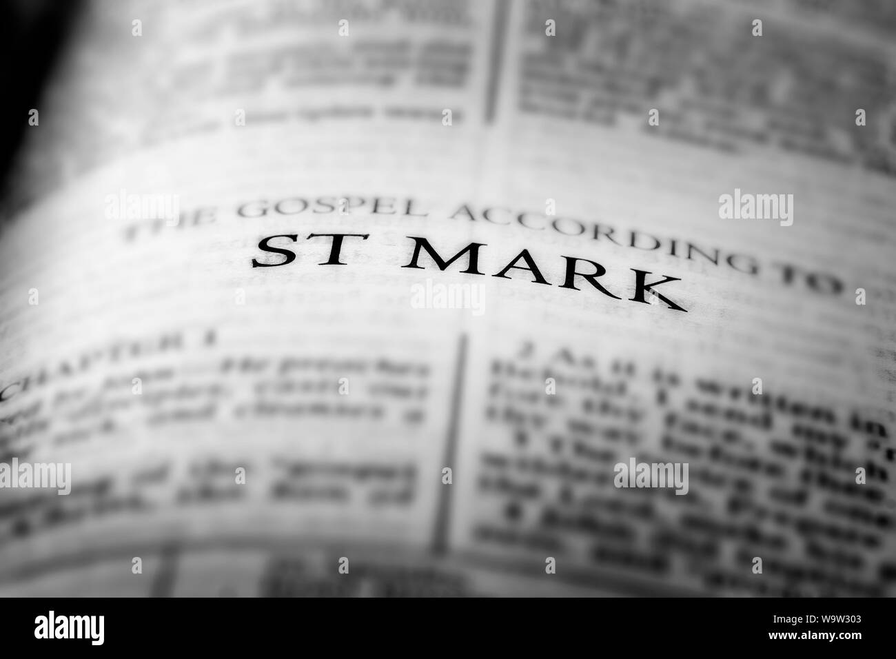 Gospel of mark hi-res stock photography and images - Alamy